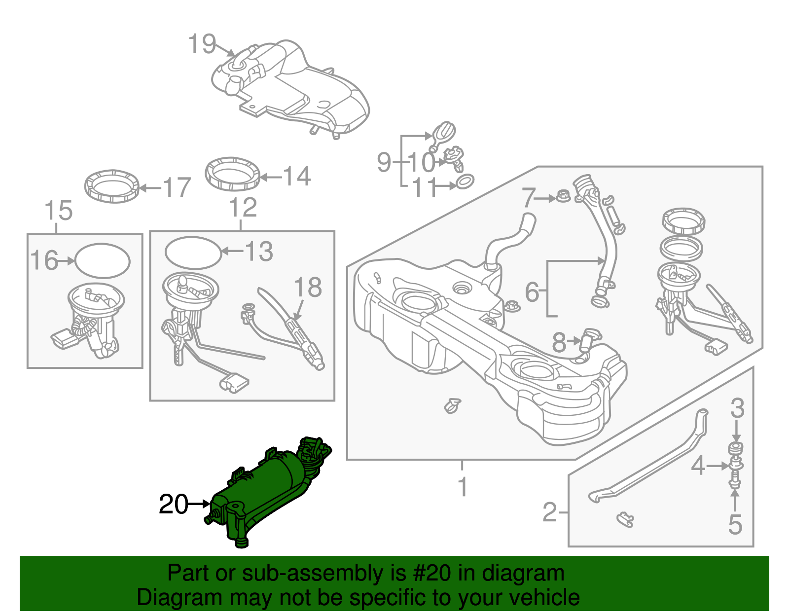 16136753872 - 2001-2006 BMW M3 Vapor Canister (16-13-6-753-872) | BMW ...
