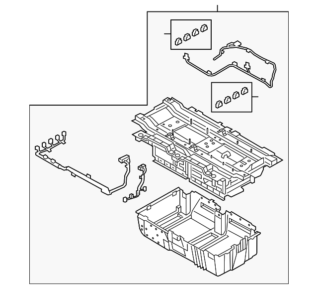 Genuine Battery Assembly for 2017-2019 Hyundai Sonata | Part# 37510 ...