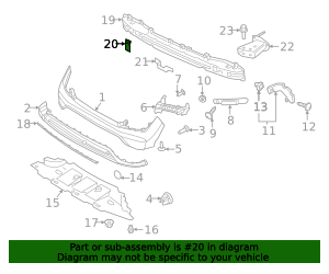 2022 Hyundai Kona Reinforced Beam Upper Bracket 86635-J9BA0 | OEM Parts ...