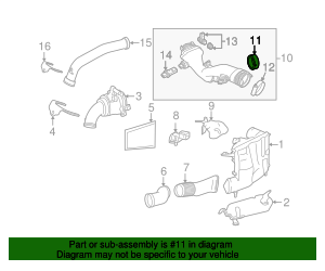 642-094-00-80 - Connector Tube Gasket 2007-2013 Mercedes-Benz ...