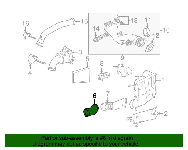 2007-2012 Mercedes-Benz Front Duct 251-505-14-61 | MB OEM Parts