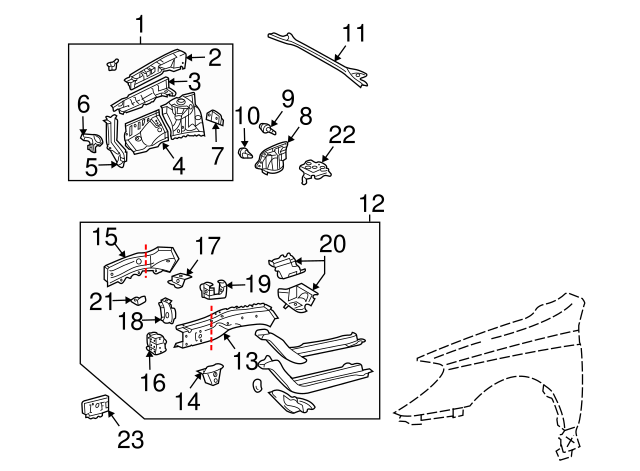 Mount Bracket - 2001-2018 Toyota (57106-06010) | Kendall Toyota
