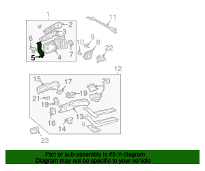 2004-2008 Toyota Solara Extension 53714-06040 | Toyota Parts Center