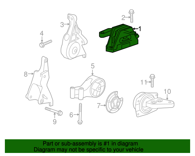 23144105 - Engine Mount 2013-2019 GM | Chevrolet Parts Direct