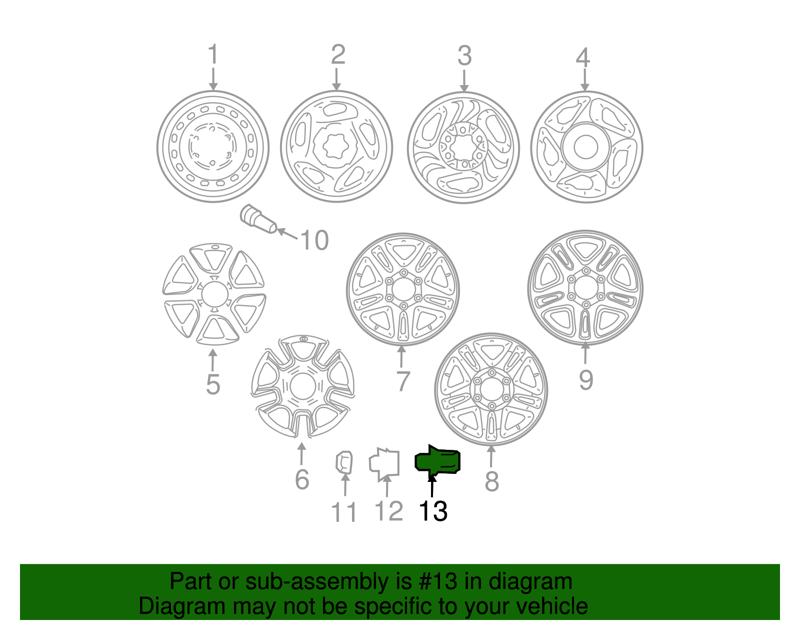 90942-01095 - 1996-2007 Toyota - Wheel Lug Nut | Sparks Parts