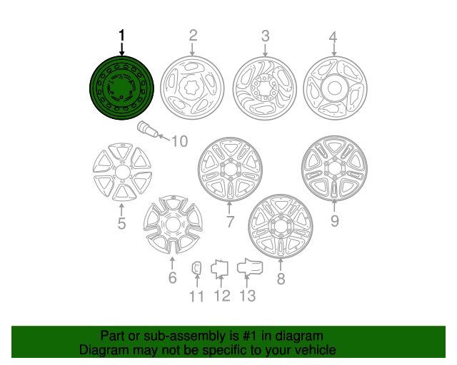 42601-AF030 - Wheel Steel 17 Inch - 2005-2007 Toyota | Sparks Parts