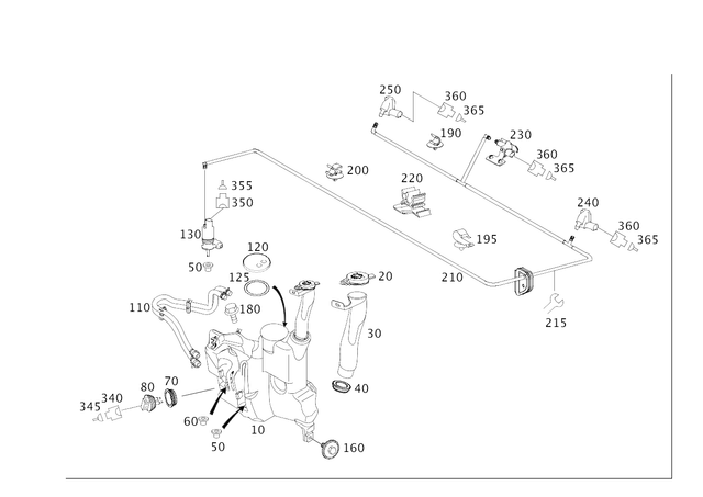 164-860-19-92 - Parts Kit, Hose Line 2003-2011 Mercedes-Benz | Mercedes ...