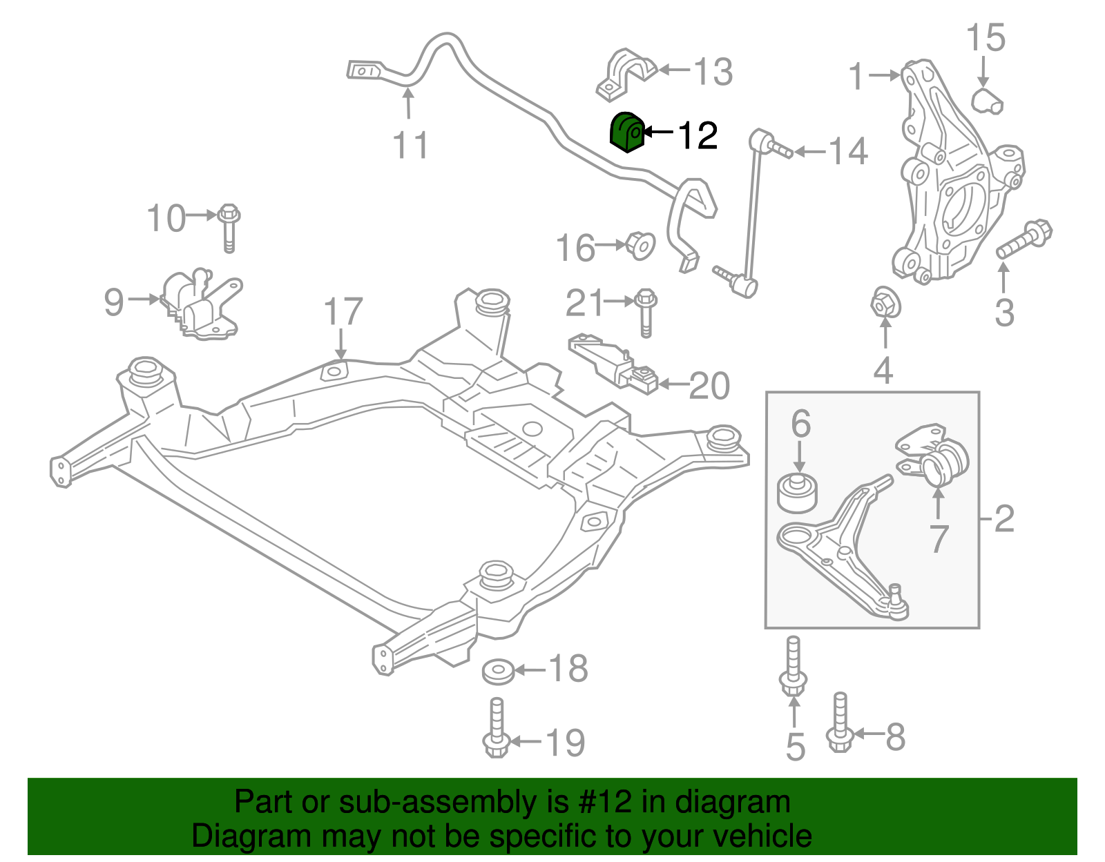 DG9Z-5484-D - Stabilizer Bar Bushing 2013-2020 Ford | Big 3 Auto Parts