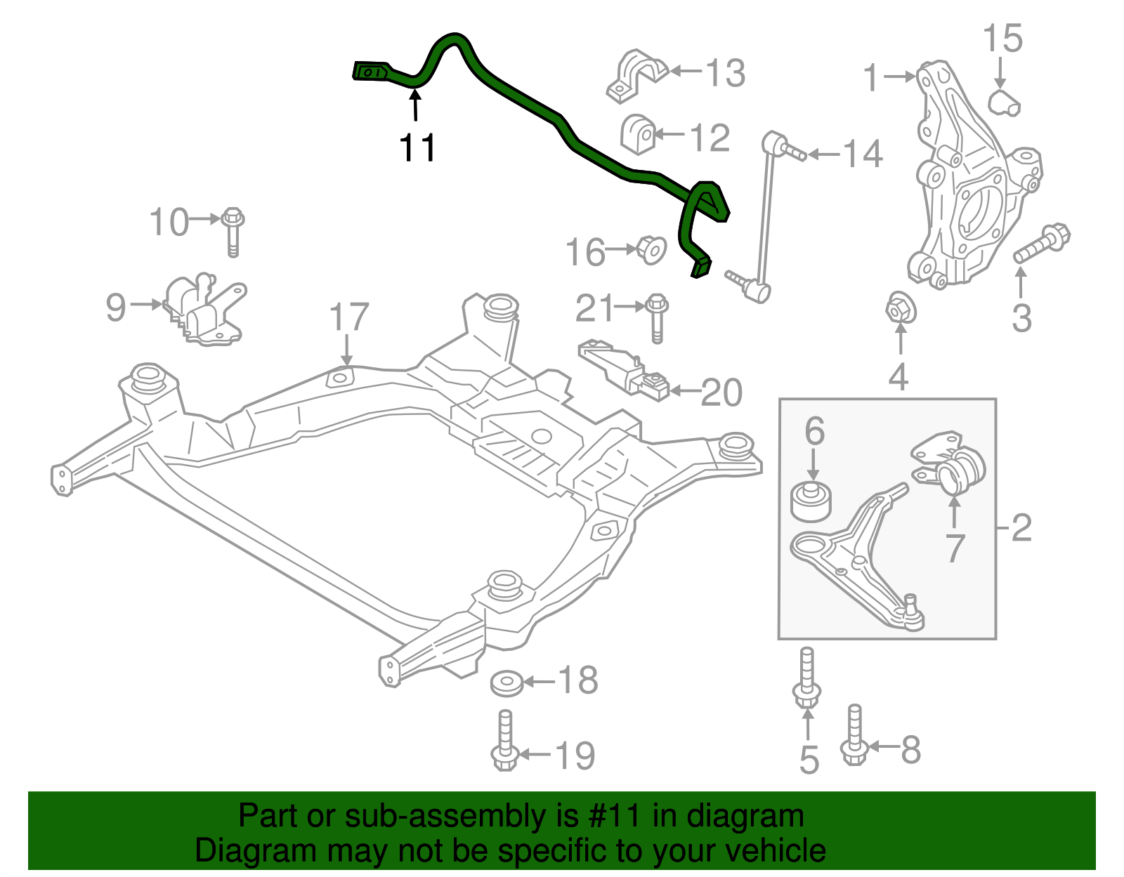 DP5Z-5482-B - Stabilizer Bar 2013-2016 Ford | AutoNation Parts