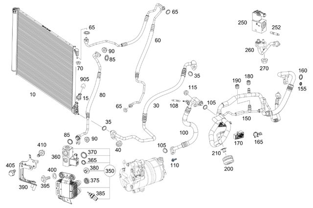 2015-2020 Mercedes-Benz Evaporator 213-830-68-01 | Mercedes-Benz Parts