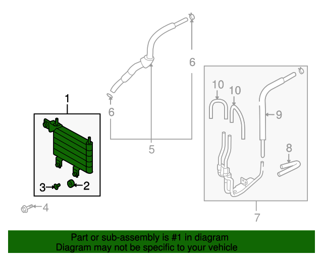 2004-2006 Kia Amanti Oil Cooler 25460-3F000 | OEM Parts Online