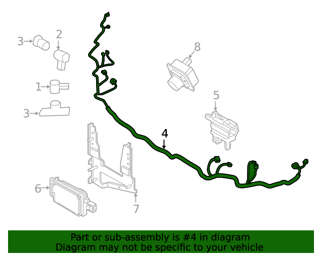 LX6Z-15K867-A - Wire Harness 2020-2021 Ford Escape | Ford OEM Parts Direct