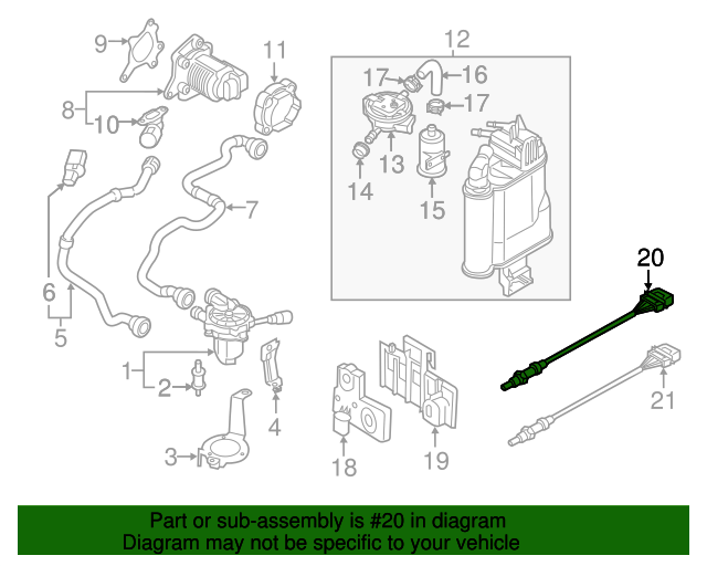 2015-2022 Audi Oxygen Sensor 06K-906-262-CS | Audi USA Parts