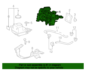 47050-47260 - Brake Booster - 2014 Toyota Prius V | Nucar Toyota Parts