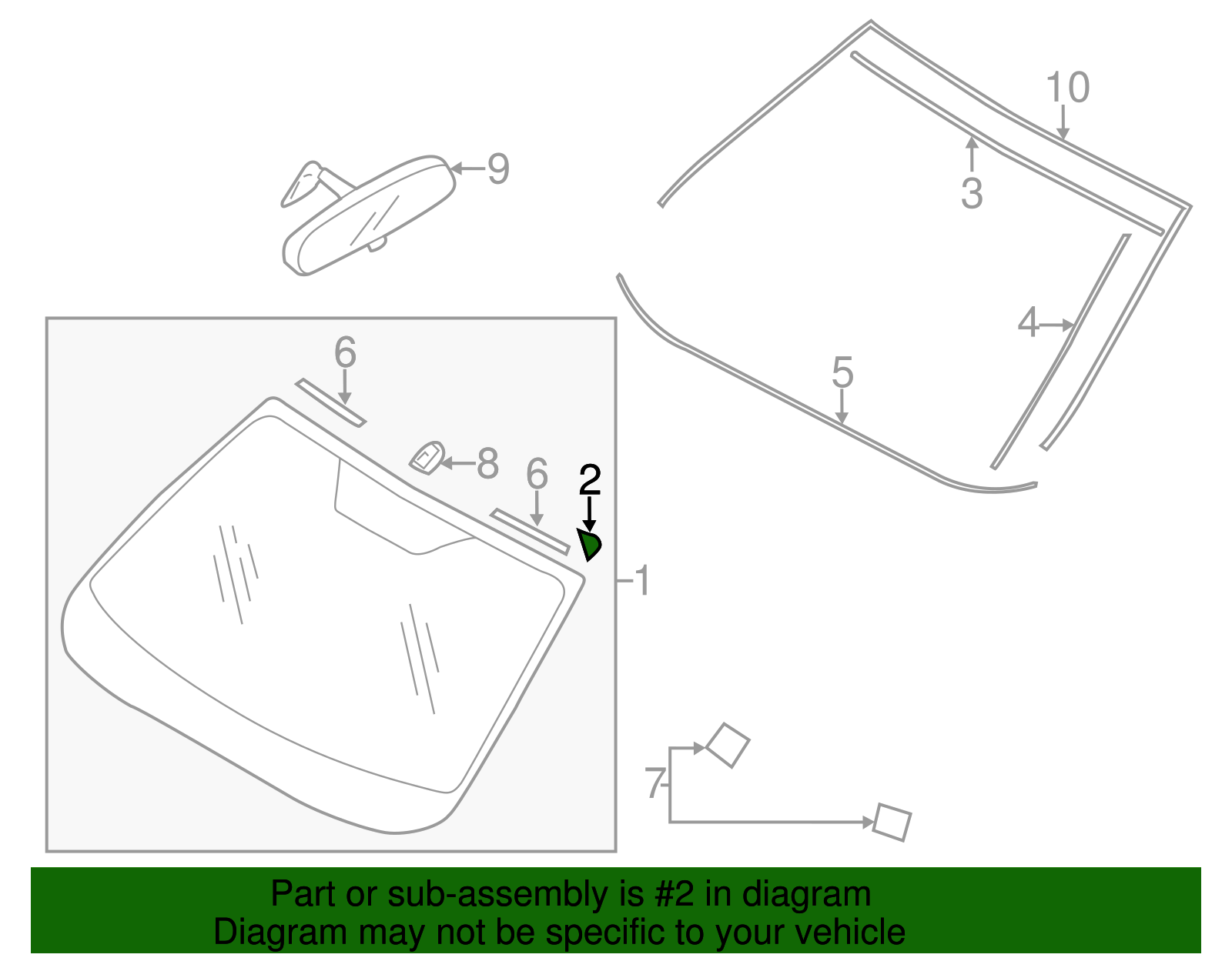 2012-2021 Subaru Windshield Pin 65035FJ010 | Subaru Parts Store