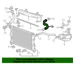2012-2020 Chevrolet Sonic Radiator Inlet Hose 95129353 GM ...