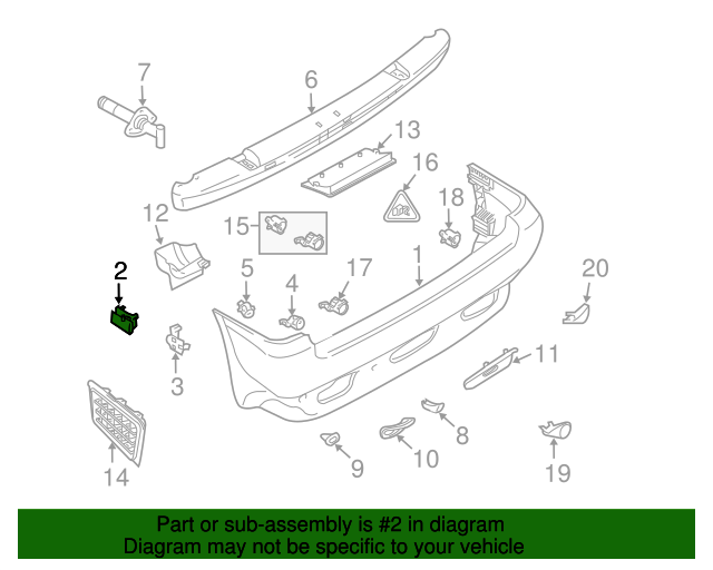 51128402329 - 2000-2006 BMW X5 Upper Mount (51-12-8-402-329) | BMW of ...