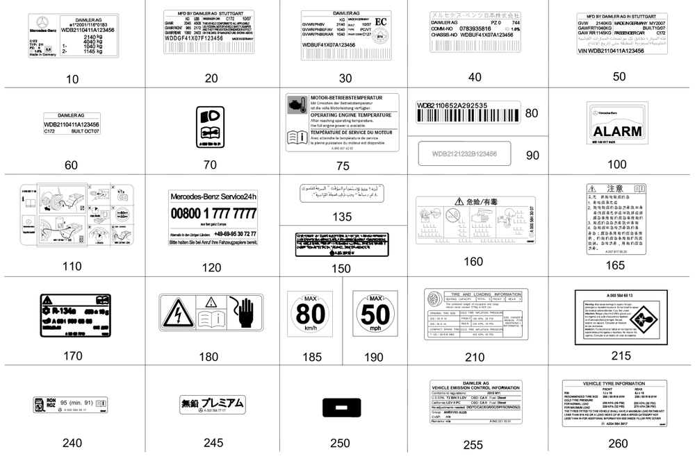 000-584-05-26 - Information Label 1954-2026 Mercedes-Benz | Mercedes ...
