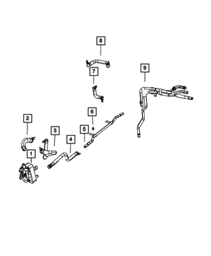 2018-2023 Dodge Coolant Hose 68318321AC | Mopar eStore