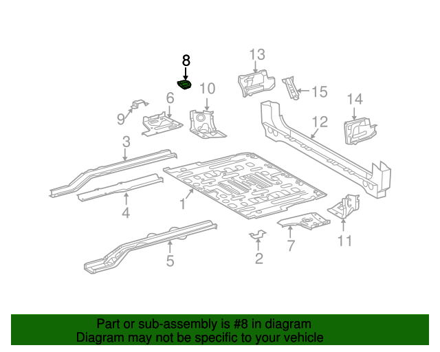 1996-2020 Toyota Striker Assembly, Luggage Hold Belt 58460-35012 ...