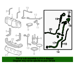 2017-2019 GM Emission Reduction Fluid Tank Filler Pipe 84646525 ...