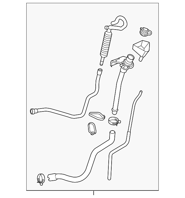 2017-2019 GM Emission Reduction Fluid Tank Filler Pipe 84646525 GM ...