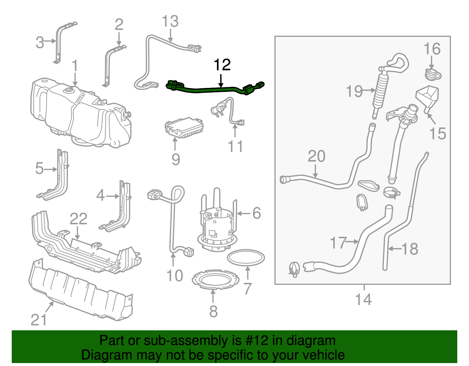 2017-2019 GM Emission Reduction Fluid Exhaust Front Pipe Injector ...