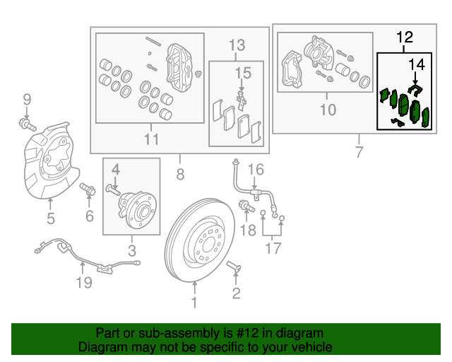 2010-2016 Hyundai Genesis Coupe Brake Pads Front 58101-2MA00 | OEM ...