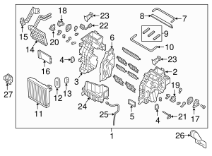 2011-2019 Hyundai HVAC Blend Door Actuator 97159-4R150 | OEM Parts Online