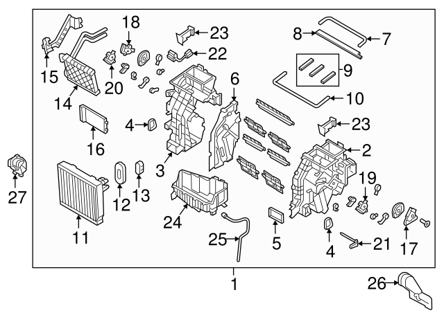 2011-2019 Hyundai HVAC Blend Door Actuator 97159-4R150 | OEM Parts Online