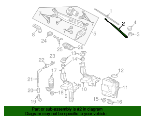 2006-2010 Volkswagen Passat Wiper Arm 3C1-955-410-B | OEM Parts Online