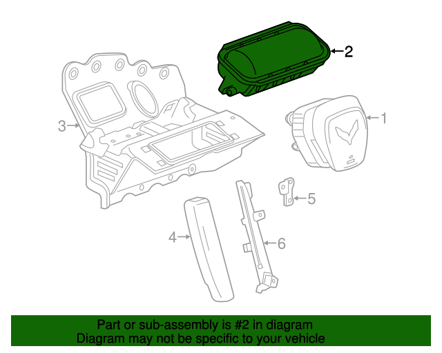 Instrument Panel Airbag 84317932 | GMPartsDirect.com