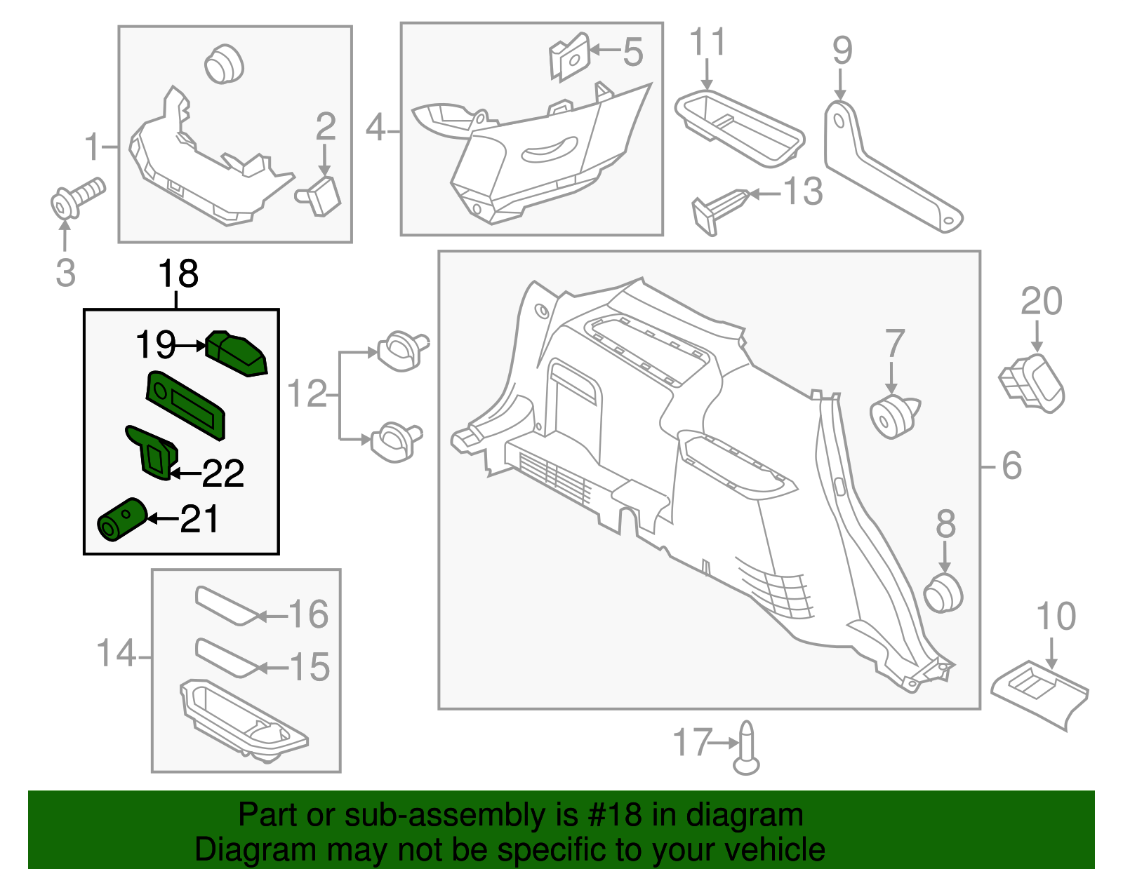 DB5Z-14D721-AB - Bezel 2011-2015 Ford | Big 3 Auto Parts