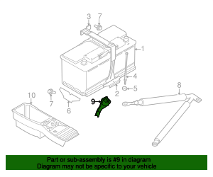 12427565100 - 2007-2009 BMW Battery Cable (12-42-7-565-100) | BMW of ...