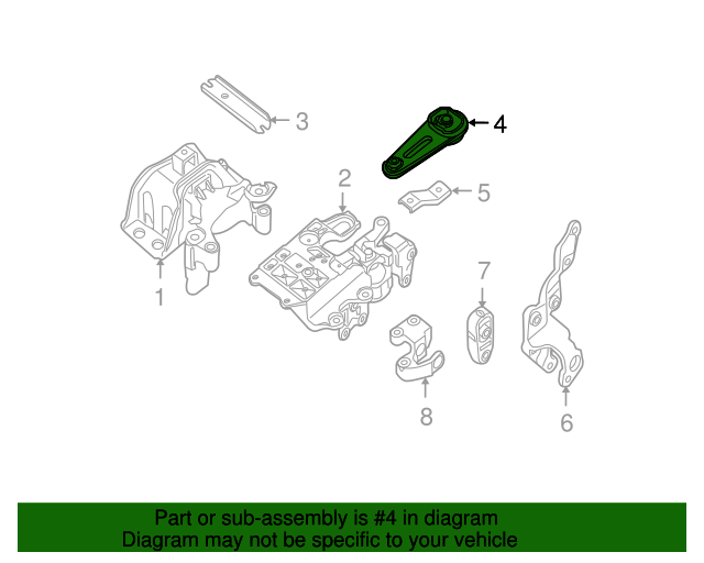2007-2012 Nissan Sentra Torque Rod 11360-ET00A | Nissan Parts Plus