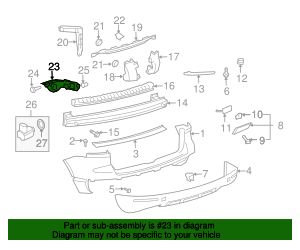 2004-2010 Volkswagen Touareg Bumper Guide 7L6-807-394-B | VW Direct Parts