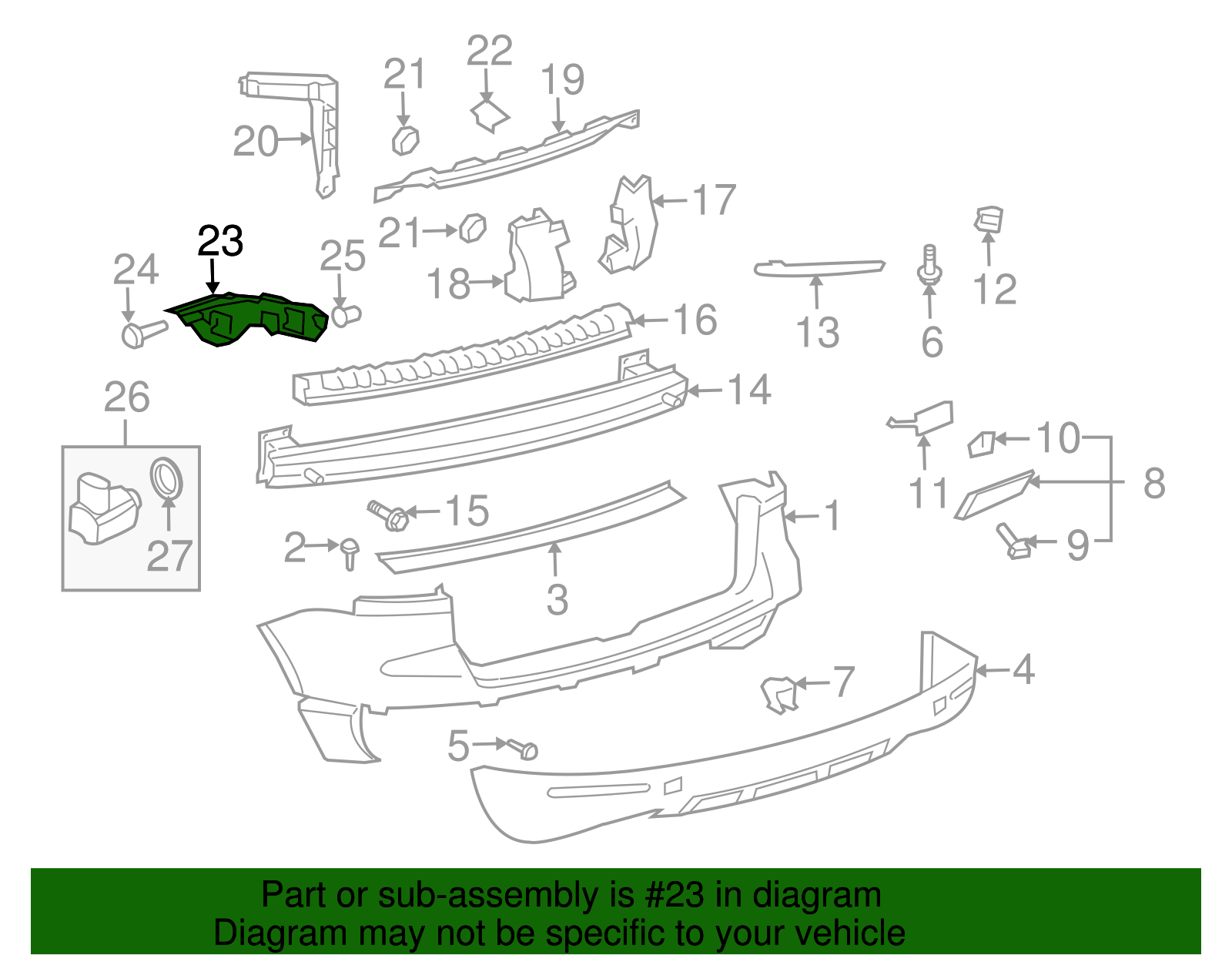 2004-2010 Volkswagen Touareg Bumper Guide 7L6-807-394-B | VW Direct Parts