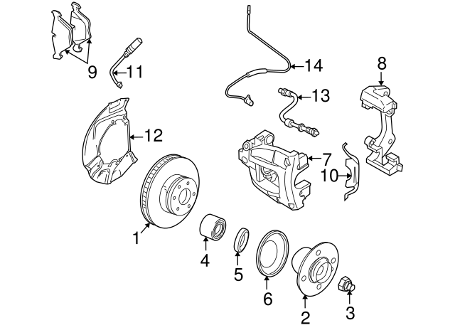 34-11-6-765-881 - Disc Brake Caliper 2001-2010 BMW | AutoNationParts.com