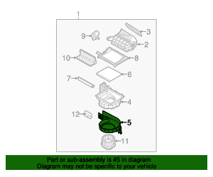 2011-2015 Hyundai Sonata HVAC Blower Motor Housing 97112-3S001 | OEM ...