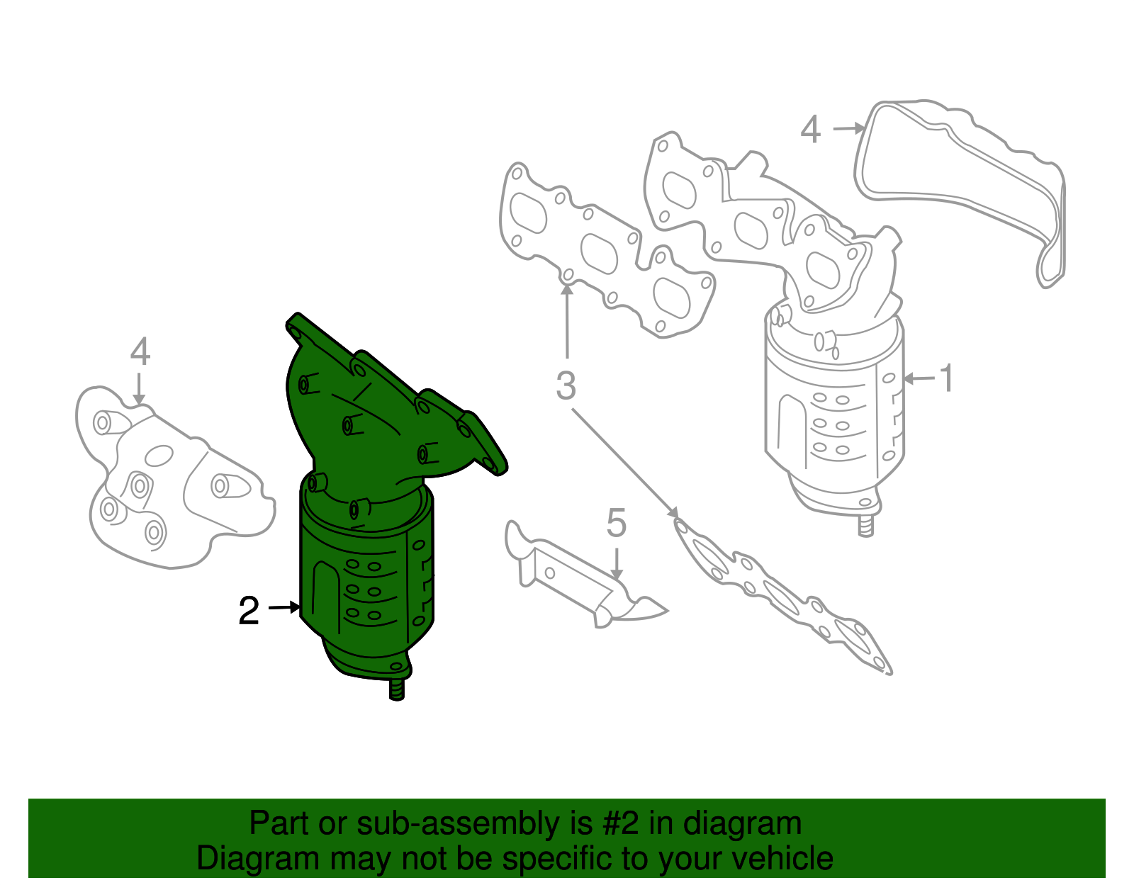 2008-2010 Hyundai Sonata Exhaust Manifold 28510-3CAS0 | Retail ...