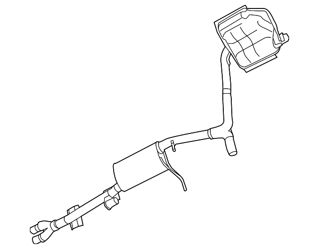 2015-2020 Mopar Muffler & Pipe Assembly - Passenger Side (RH ...