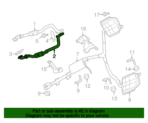 2011-2021 Mopar Catalytic Converter - Driver's Side (LH) 68038393AJ ...