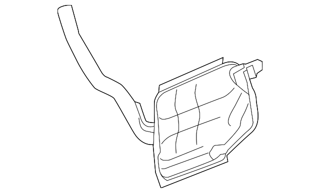 2011-2014 Mopar Muffler & Pipe Assembly - Driver's Side (LH) 4578955AF ...