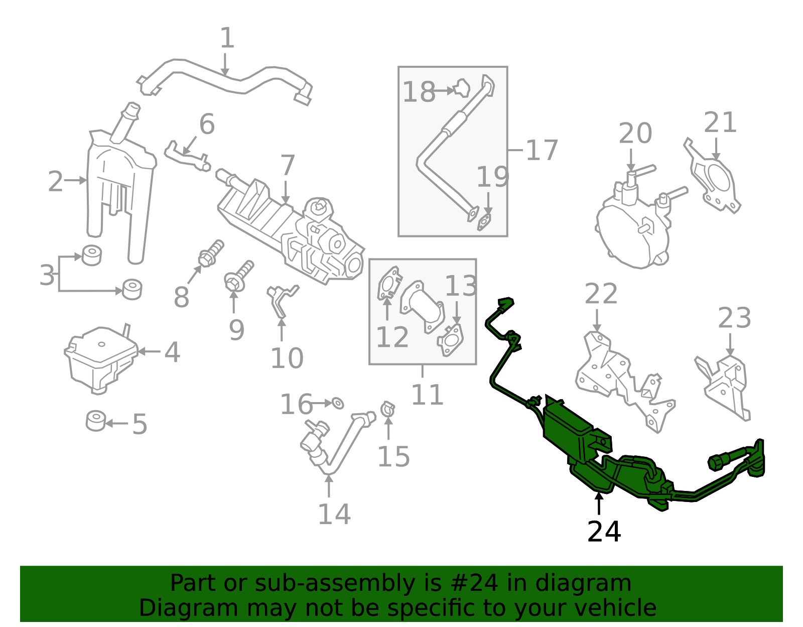 2018-2021 Ford F-150 Vacuum Hose JL3Z-9S468-B | Big 3 Auto Parts