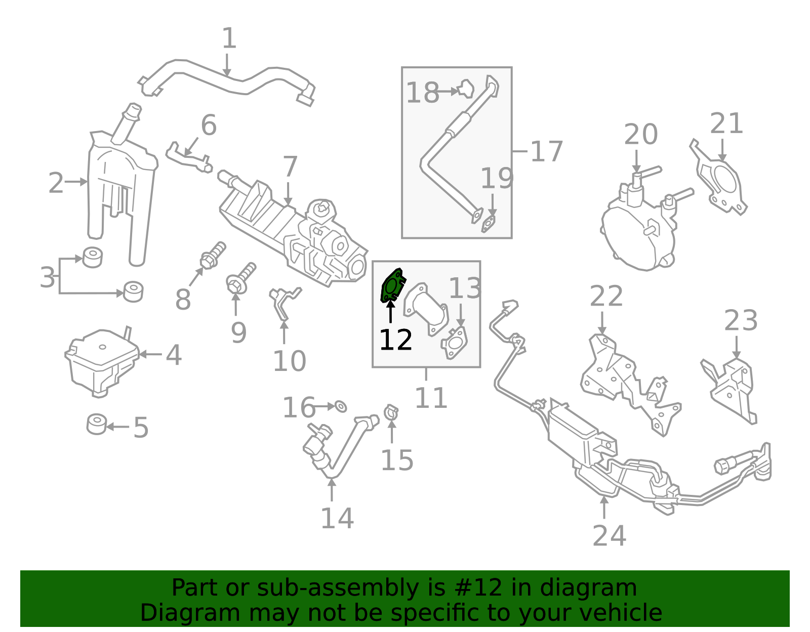 2018-2021 Ford F-150 Egr Tube Gasket JL3Z-9E464-C | Varsity Ford