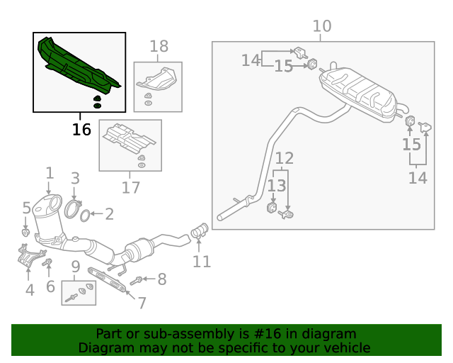 5QF-825-661-C - Heat Shield 2019-2024 Audi Q3 | Audi OEM Parts