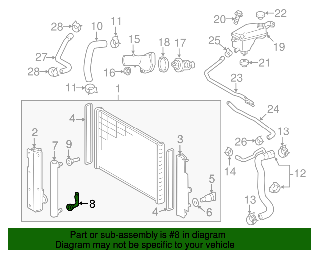 2011-2016 Scion tC Inlet S A 16495-50010 | Toyota Parts