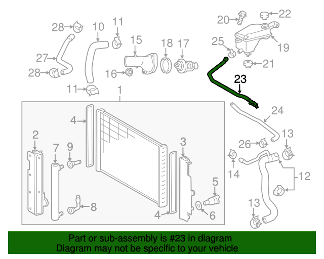 16264-36020 - Hose, Water Bypass, No. 2 - 2011-2016 Scion tC | OEM ...