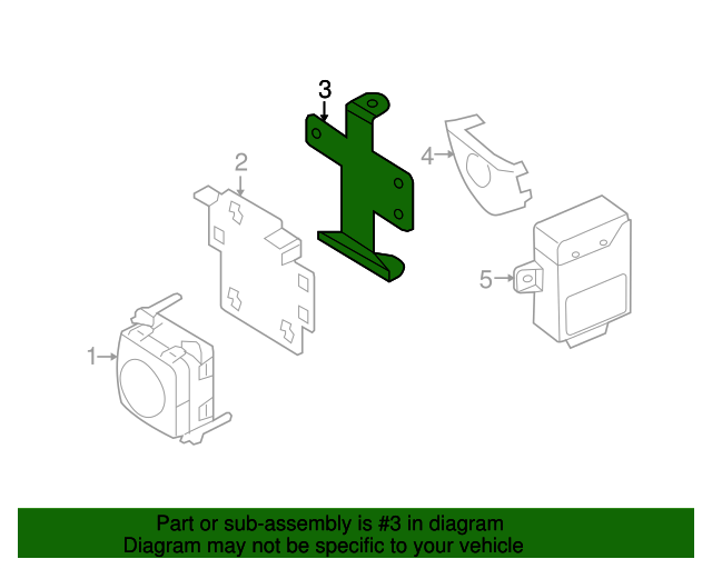 Genuine BMW 66-31-6-769-132 | Distance Sensor Holder | FREE Shipping on ...