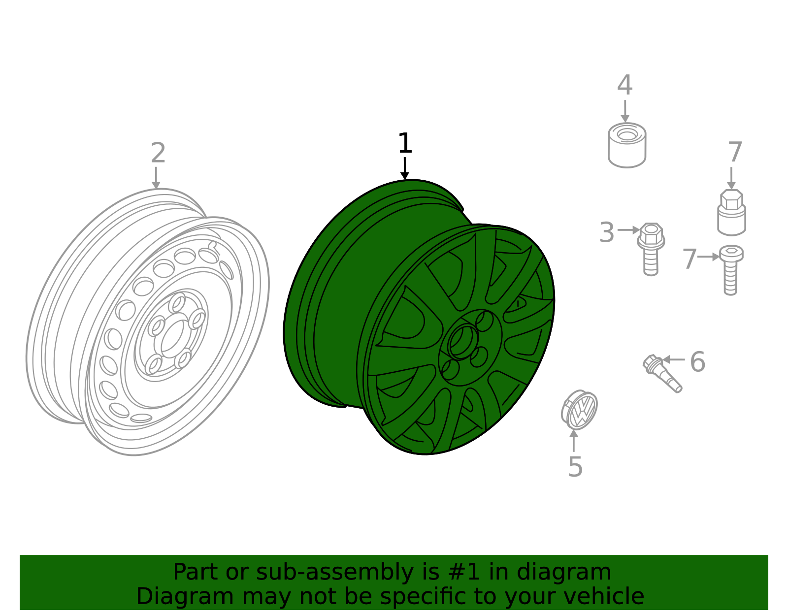 3QF-601-025-AH-FZZ - Wheel, Alloy 2024-2025 Volkswagen | AutoNation Parts